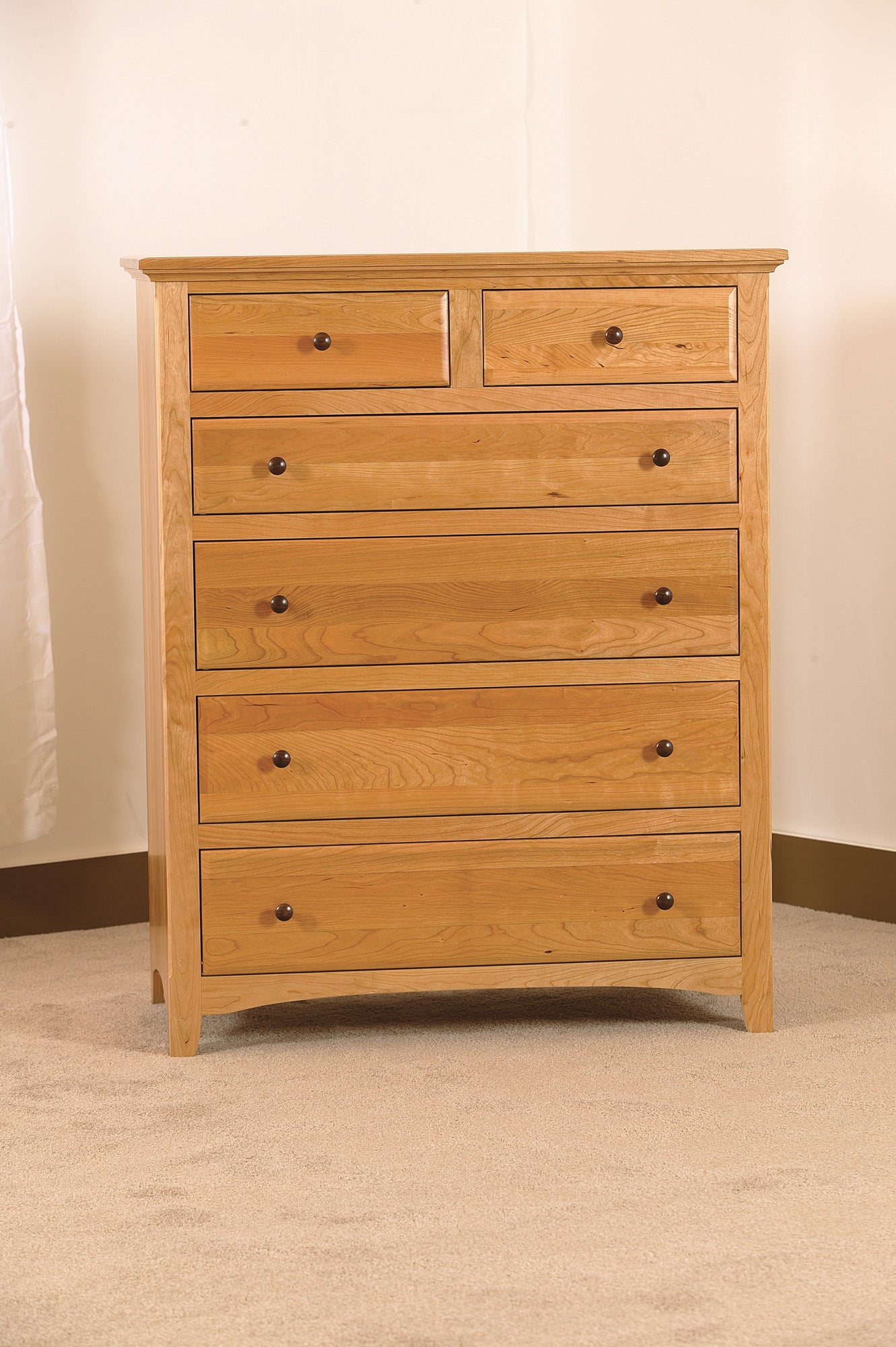 Raes Hardwood 6 Drawer Chest 40 Wide Dresser Endicott Home Furnishings